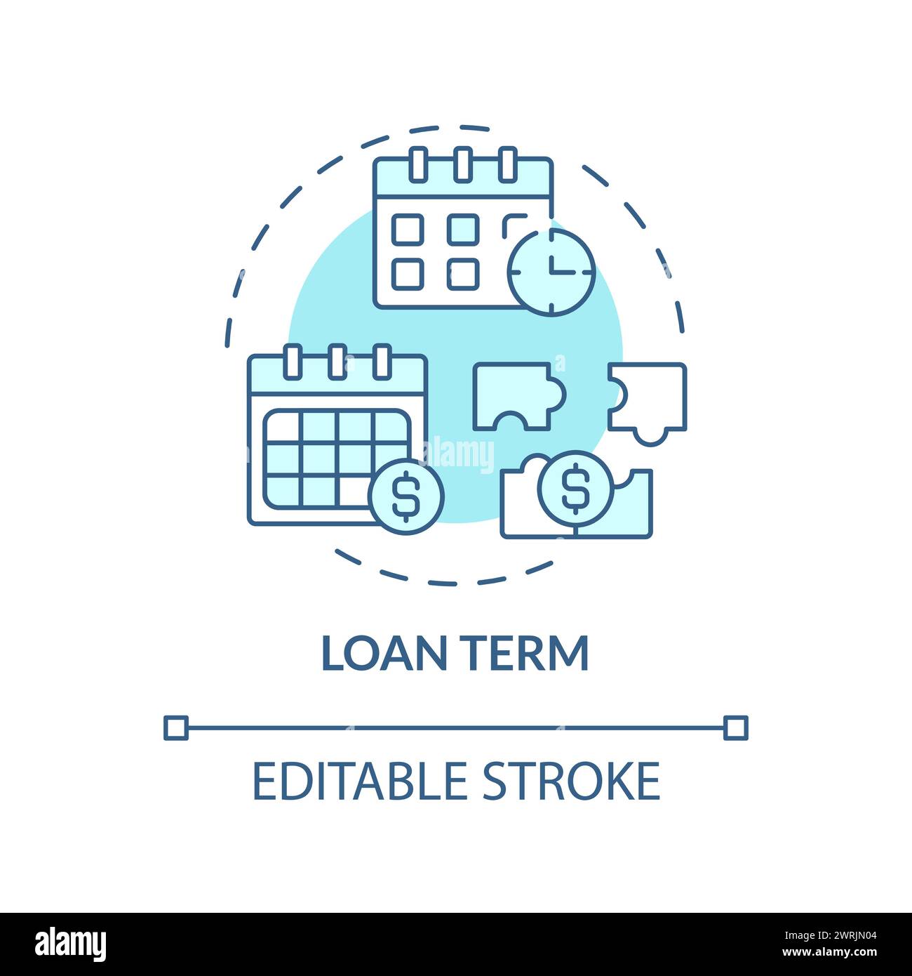 Debt repayment flat concept hi-res stock photography and images - Alamy