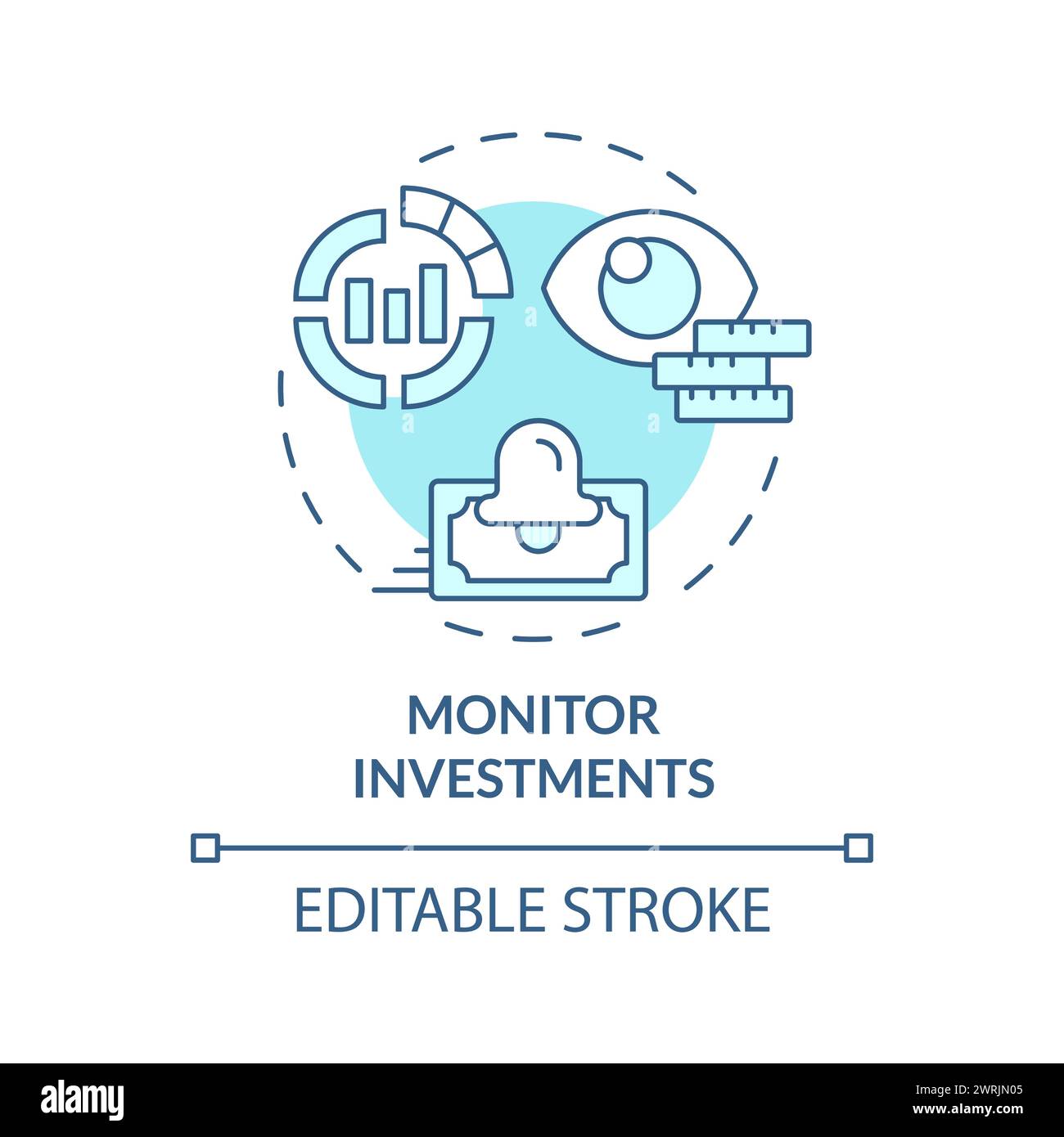 Checking investments Stock Vector Images - Alamy