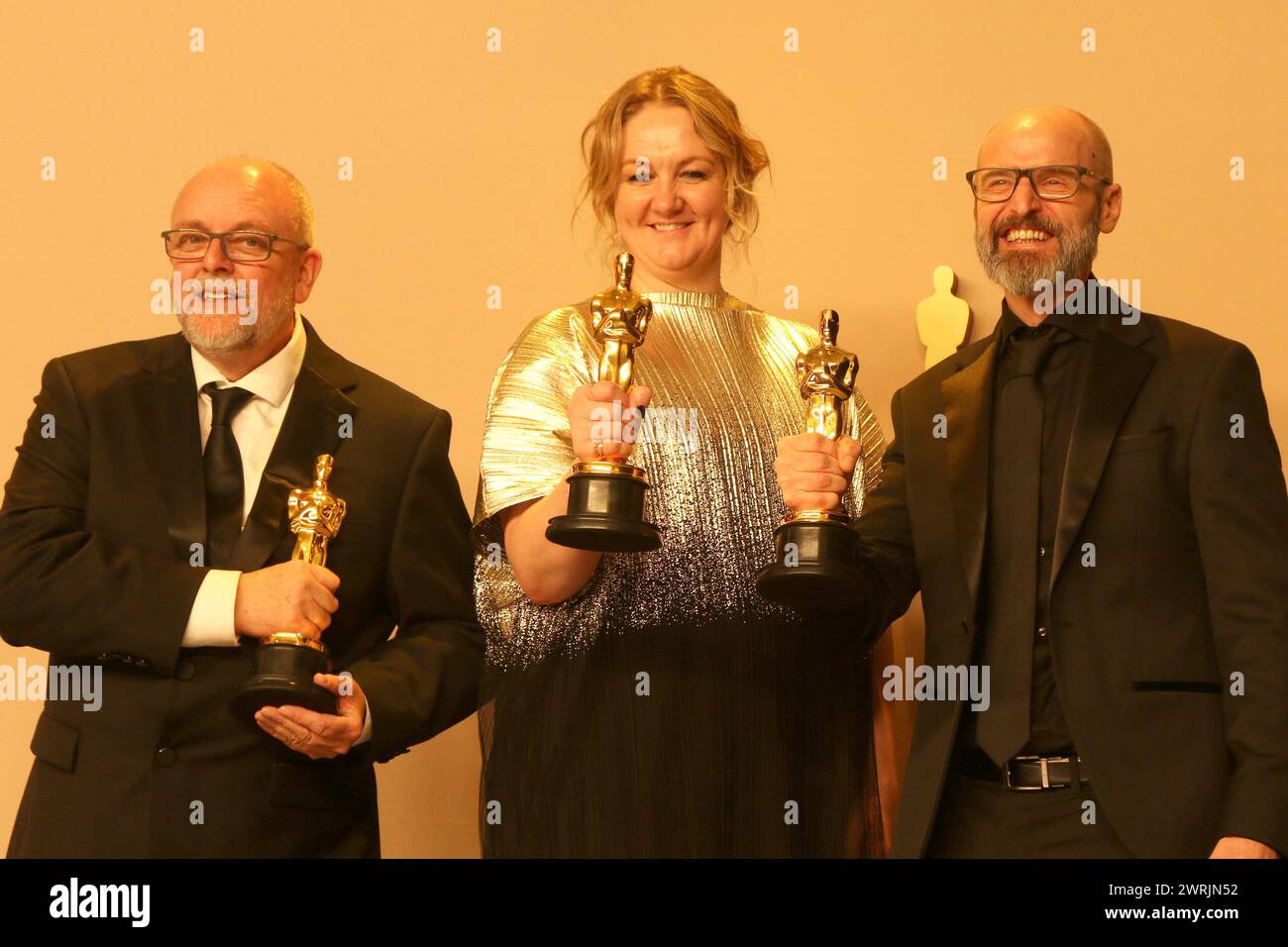LOS ANGELES - MAR 10: Josh Weston, Nadia Stacey, Mark Coulier at the ...