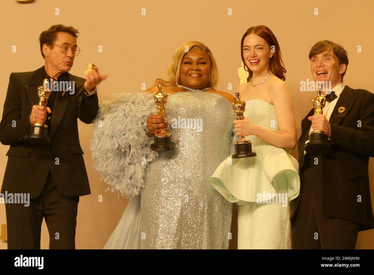 LOS ANGELES - MAR 10: Robert Downey Jr., Da'Vine Joy Randolph, Emma ...