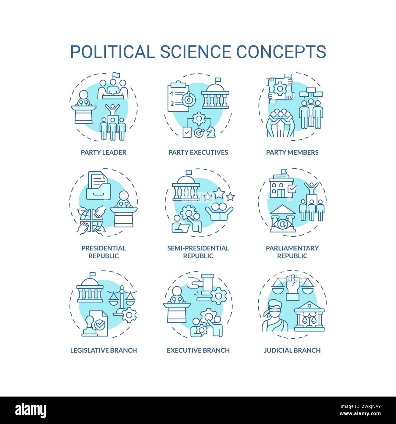 Political science blue Stock Vector Images - Alamy