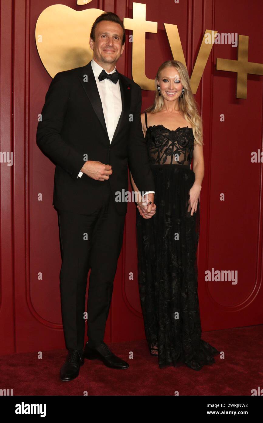 LOS ANGELES - JAN 15: Jason Segel, Kayla Radomski at the 2024 AppleTV ...