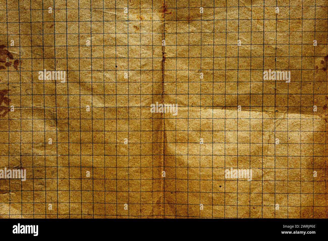 Old vintage discolored dirty graph recycled paper with natural fiber ...