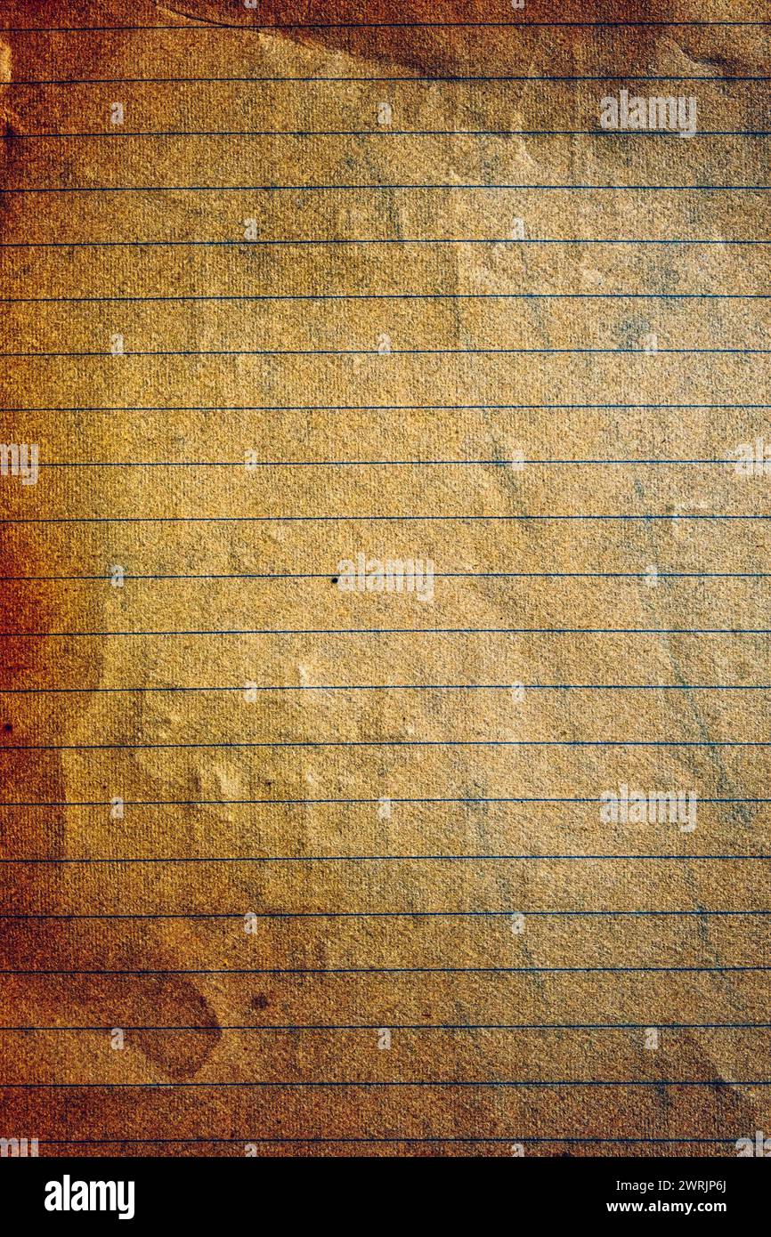 Old vintage discolored dirty graph recycled paper with natural fiber ...