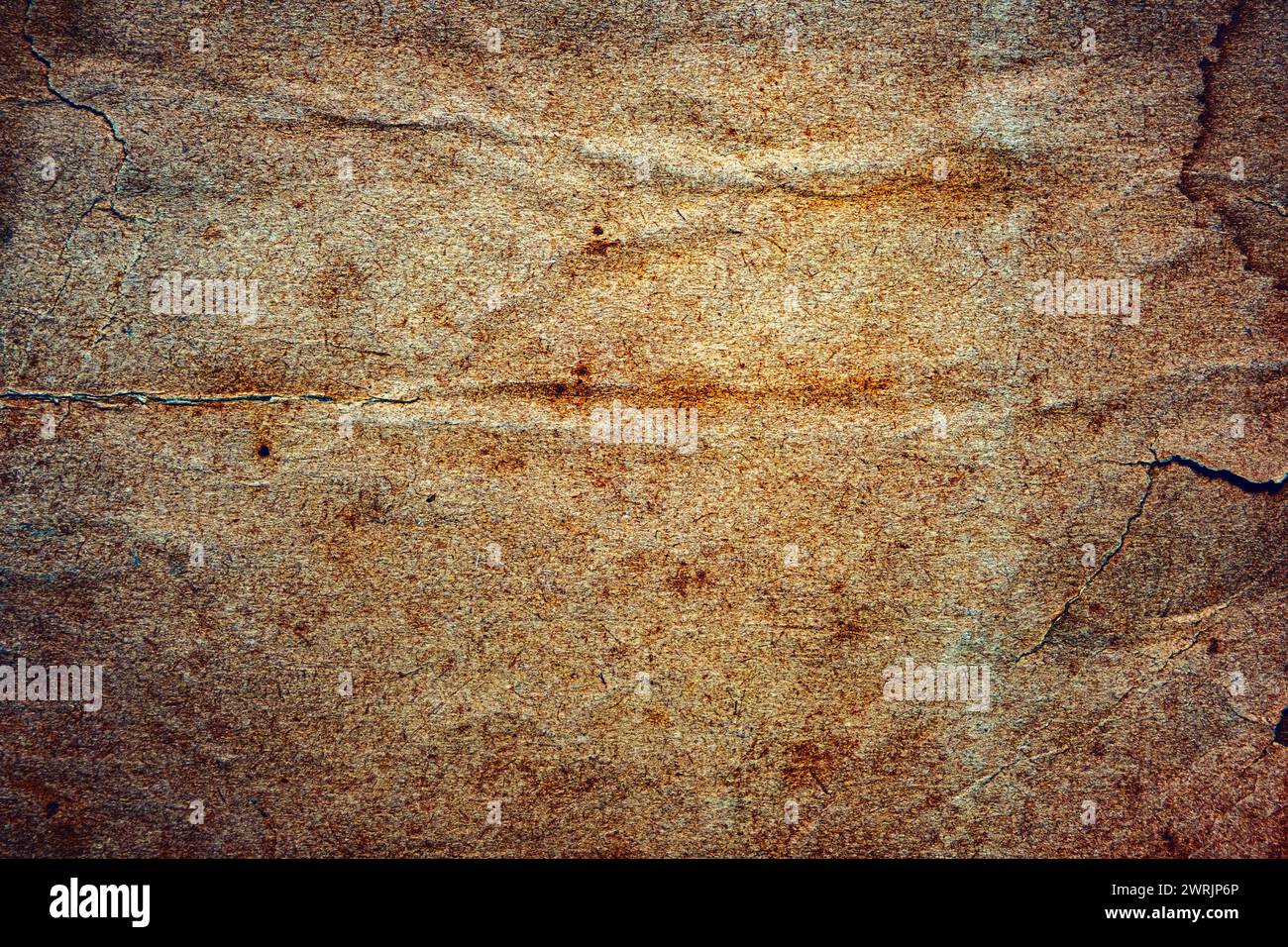 Old vintage discolored dirty graph recycled paper with natural fiber ...