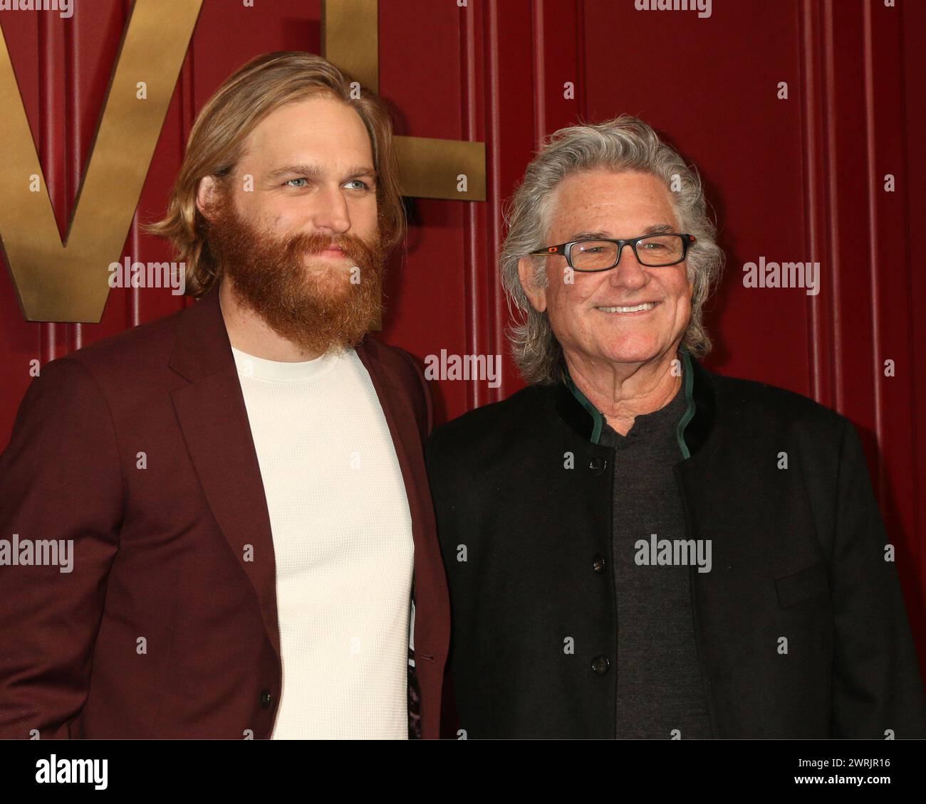 LOS ANGELES - JAN 15: Wyatt Russell, Kurt Russell at the 2024 AppleTV ...