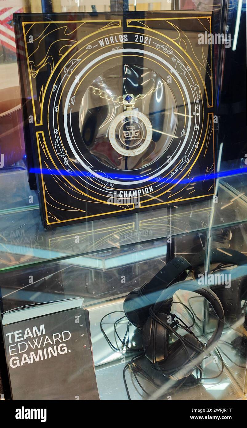 SHANGHAI, CHINA - MARCH 12, 2024 - A view of the joint theme store of ...