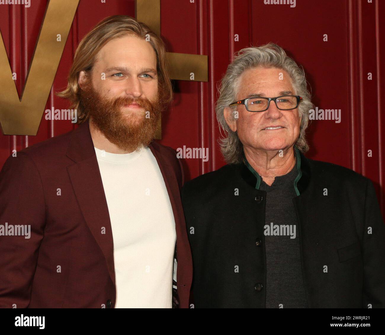 LOS ANGELES - JAN 15: Wyatt Russell, Kurt Russell at the 2024 AppleTV ...