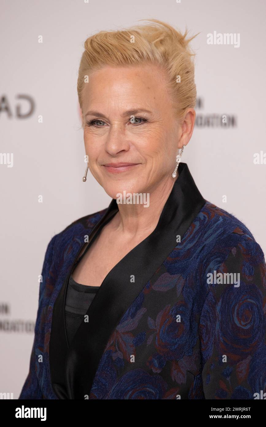 Patricia Arquette arrives at the 32nd Annual Elton John AIDS Foundation ...
