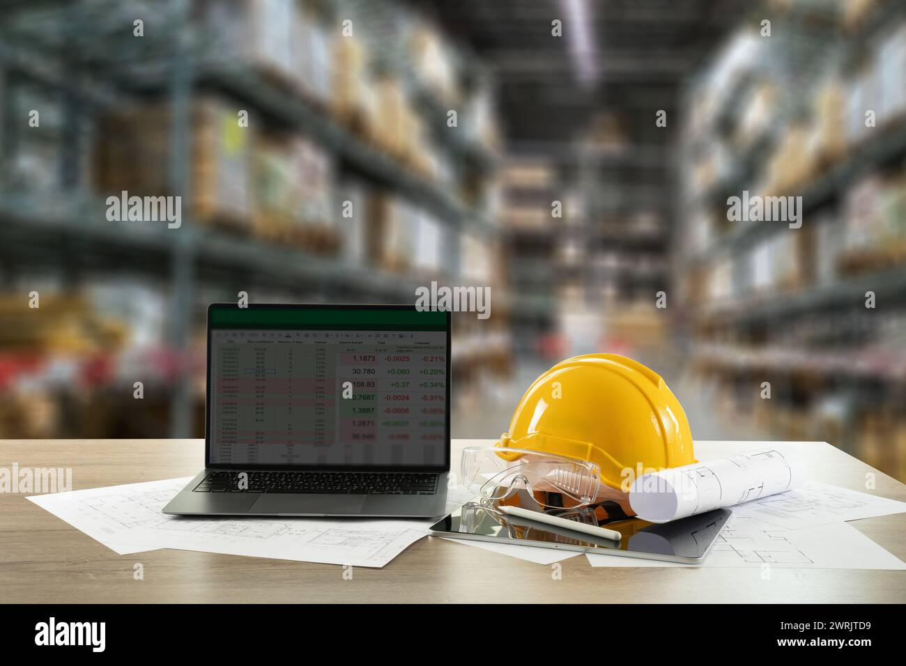 Hats for safety and helmets for engineering work on construction sites ...