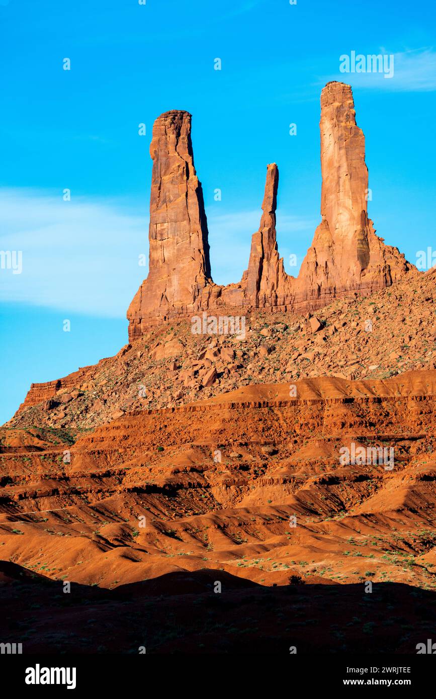 Three Sisters in Oljato-Monument Valley, United States, Utah Stock ...