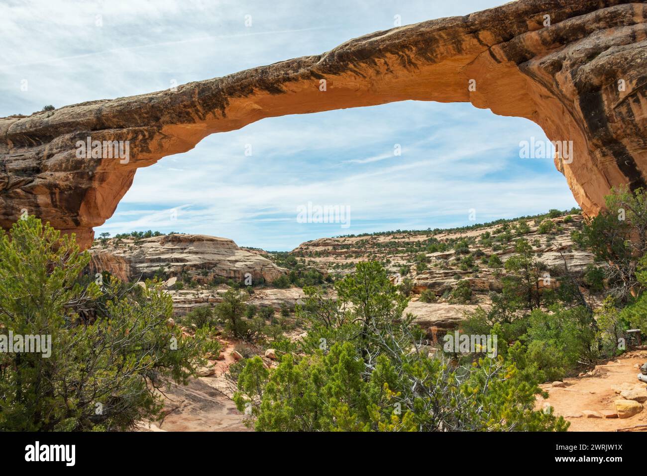 National bridges monument night sky hi-res stock photography and images ...