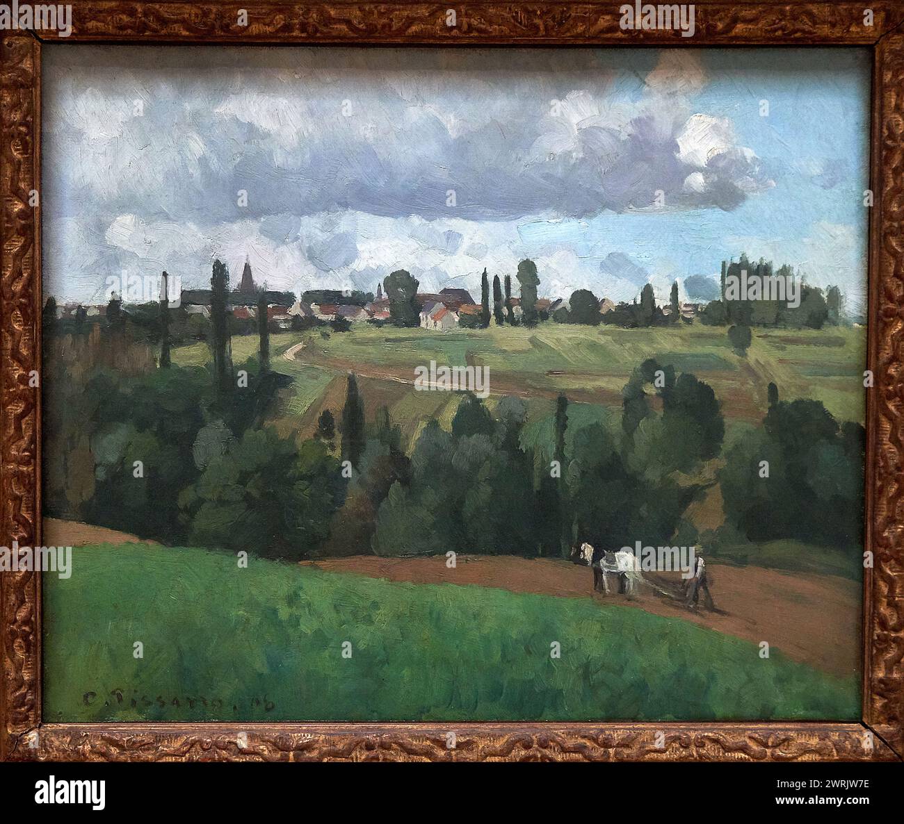 “Landscape at Ennery, near Pontoise”, 1868, Camille Pissarro (1830-1903 ...