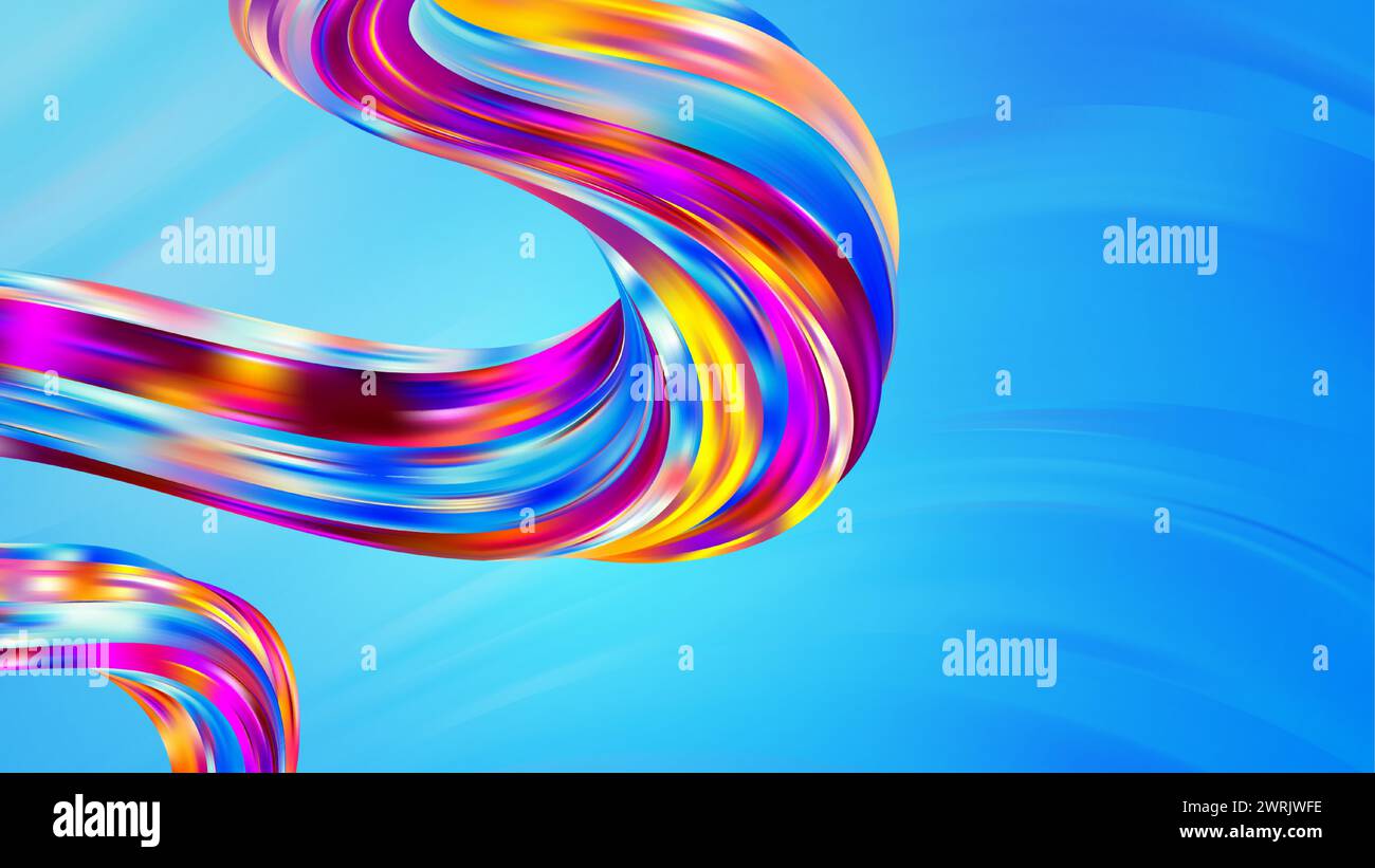 Twisted liquid gradient background neon Stock Vector Images - Alamy