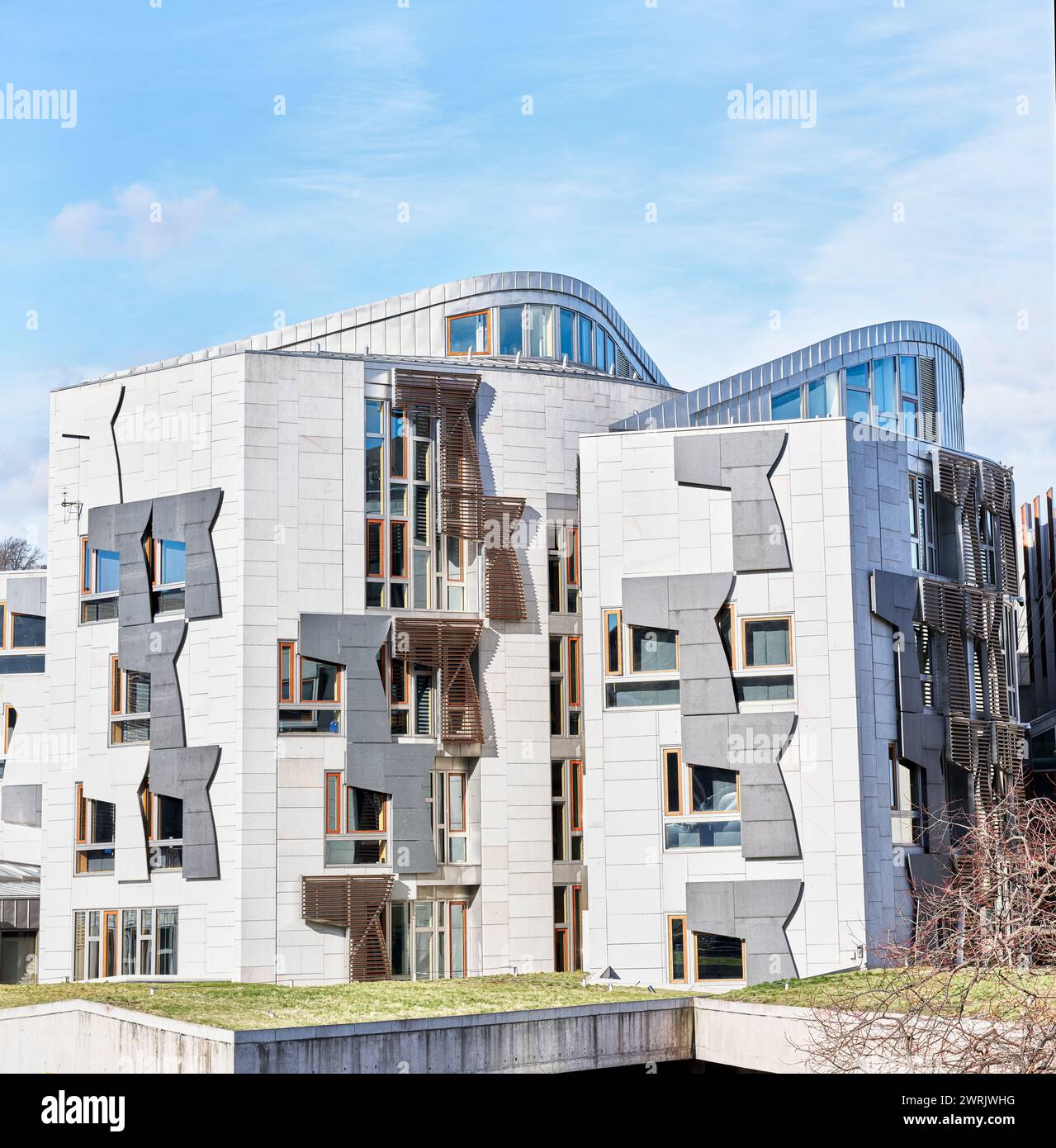The scottish parliament building, Holyrood, Edinburgh, Scotland Stock ...
