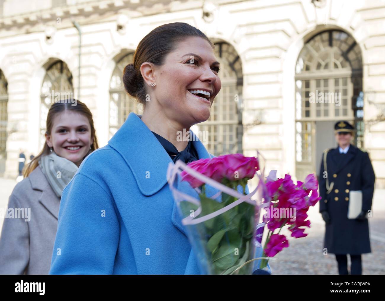 STOCKHOLM, SWEDEN - MARCH 12, 2024: Crown Princess Victoria of Sweden ...
