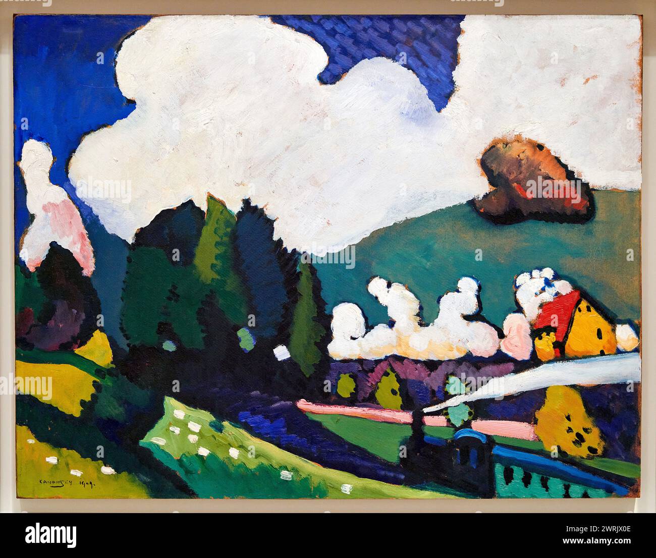 “Landscape near Murnau with Locomotive (Landschaft bei Murnau mit ...