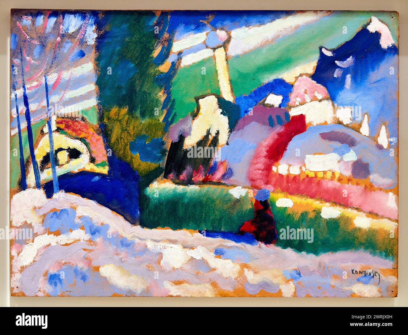 “Winter Landscape with Church (Winterlandschaft mit Kirche)”, 1910-11 ...