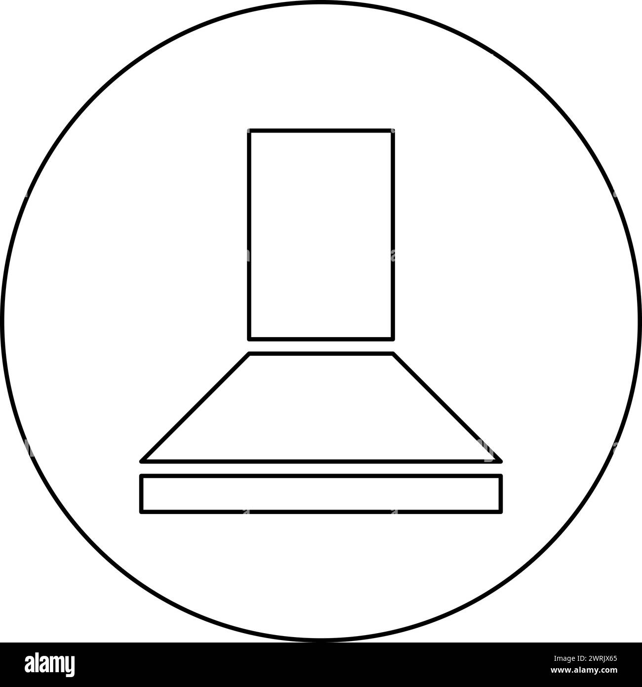 Hood for the kitchen kitchen cooker domestic appliances icon in circle ...