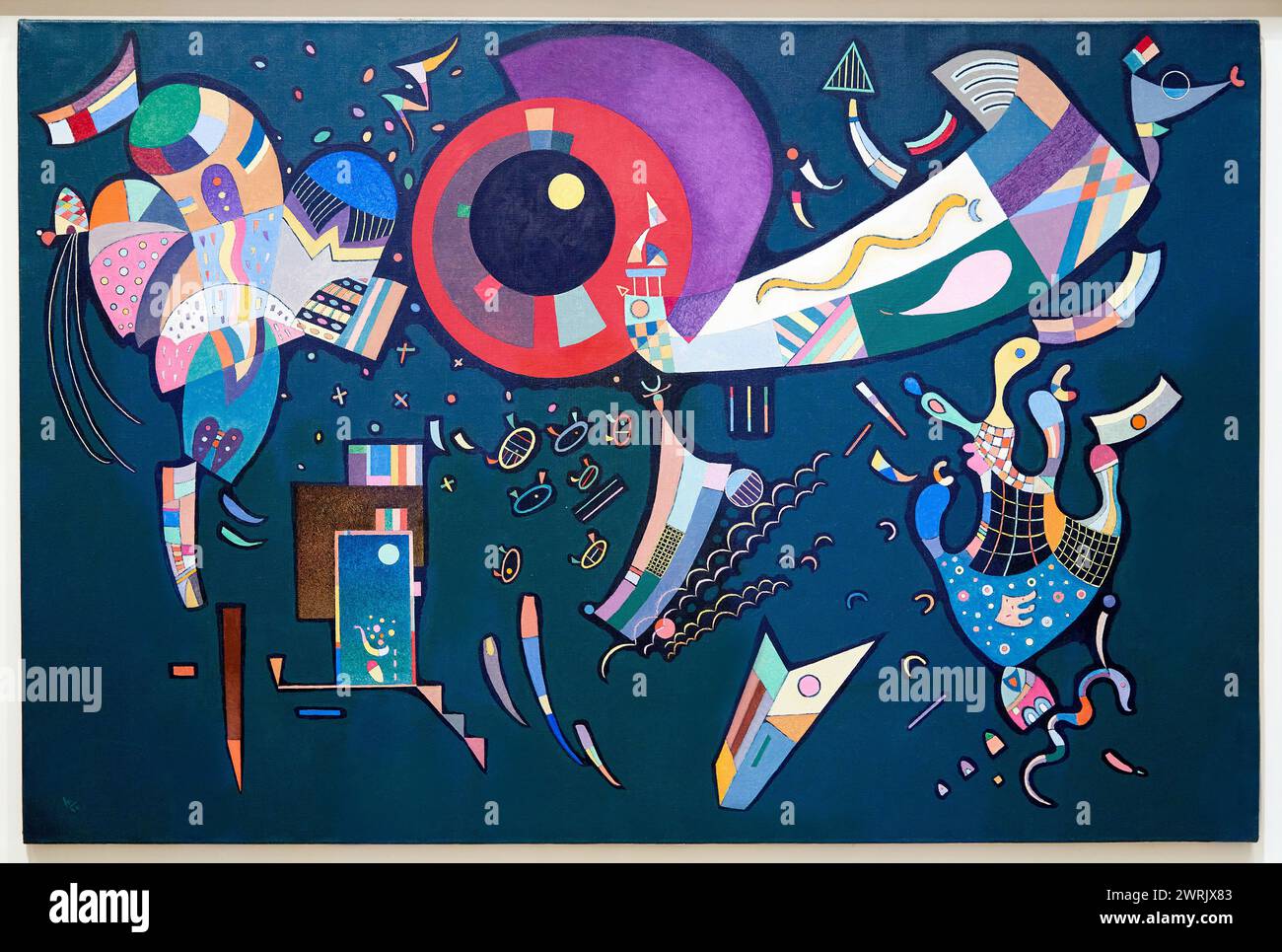 “Around the Circle (Autour du cercle)”, 1940, Vasily Kandinsky (b. 1866 ...