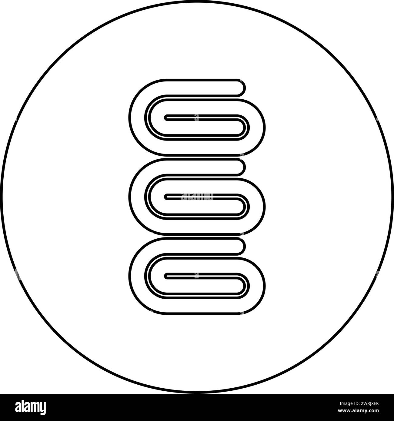 Folded textile napkins Stock Vector Images - Alamy