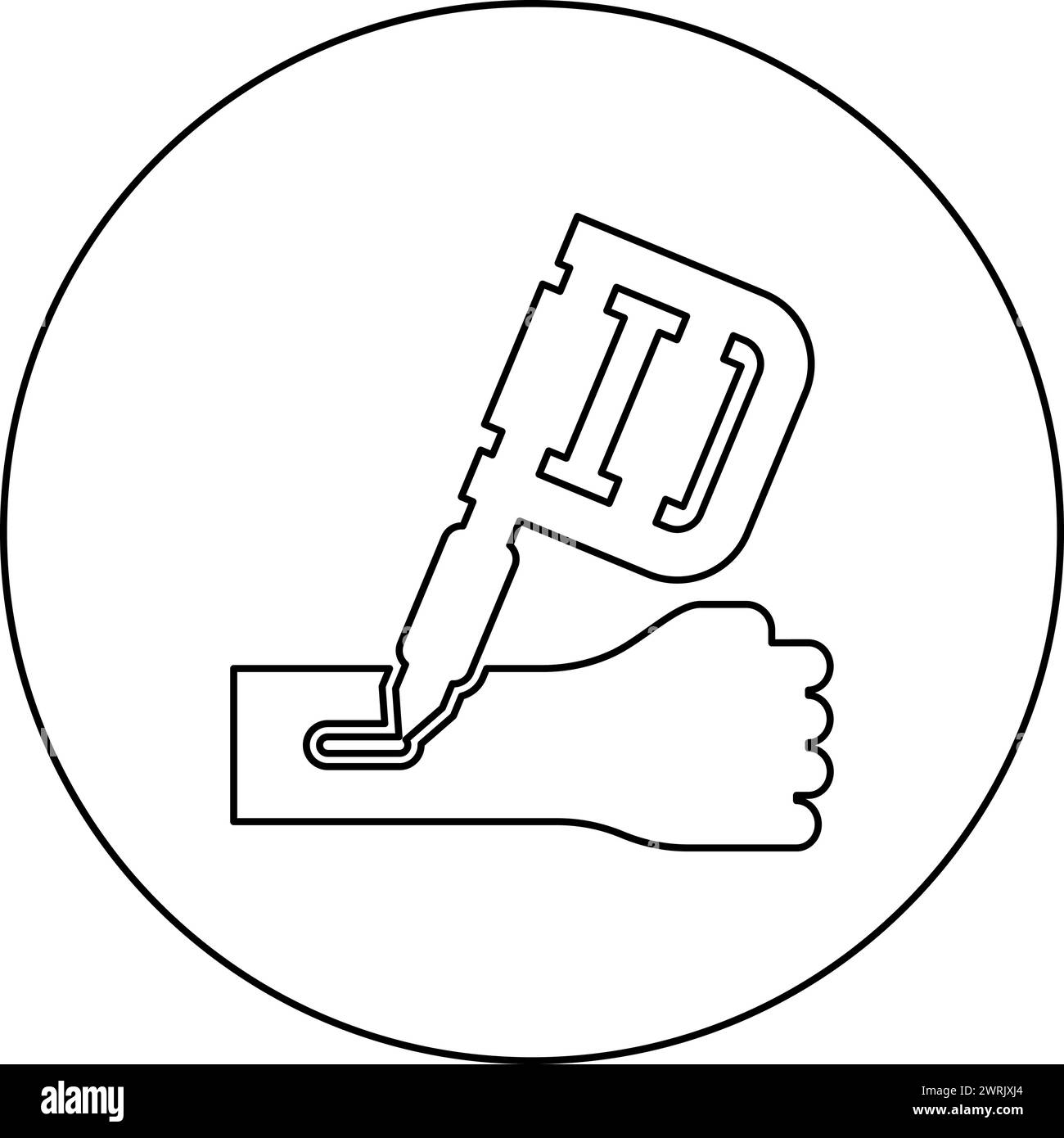 Tattoo machine icon in Cut Out Stock Images & Pictures - Alamy