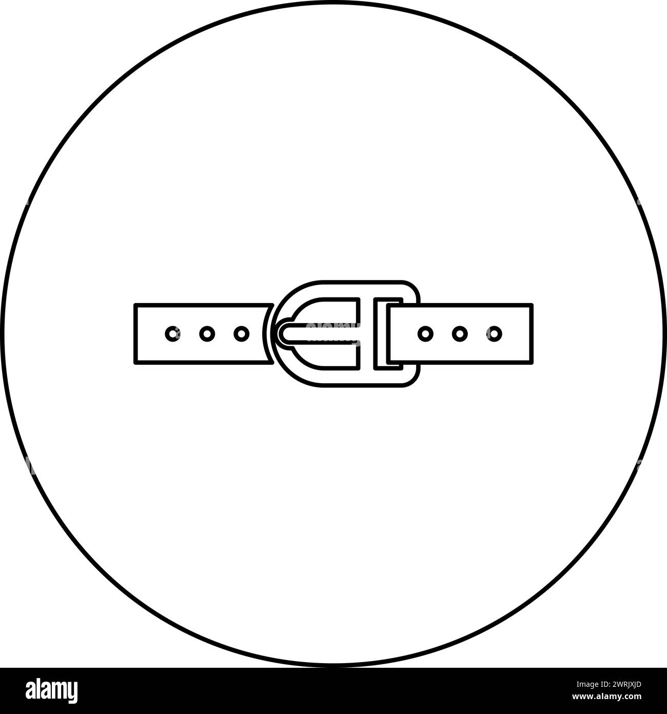 Black leather strap Stock Vector Images - Alamy