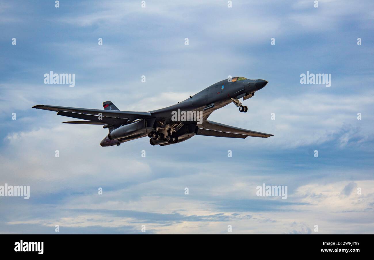 A B-1B Lancer, assigned the 34th Bomb Squadron, 28th Bomb Wing ...