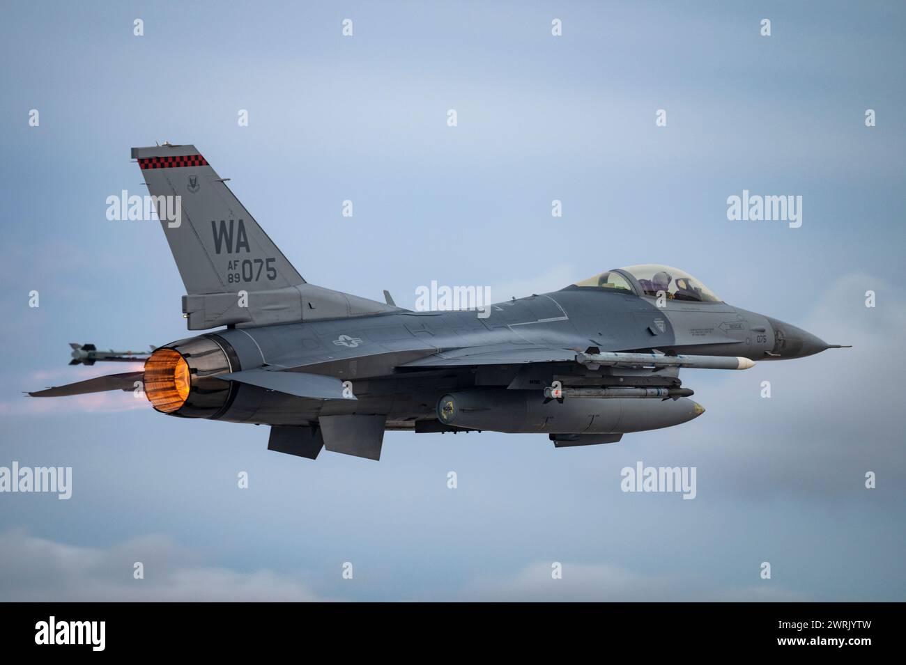 An F-16C Fighting Falcon assigned to the 16th Weapons Squadron takes ...