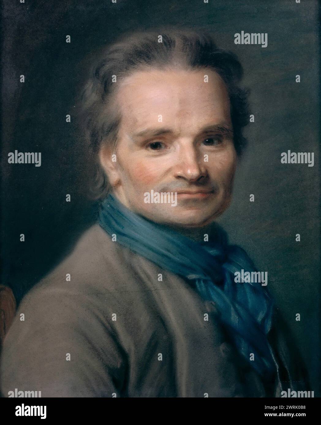 Maurice-Quentin de La Tour -- Portrait of Jean-Baptiste Lemoyne ...