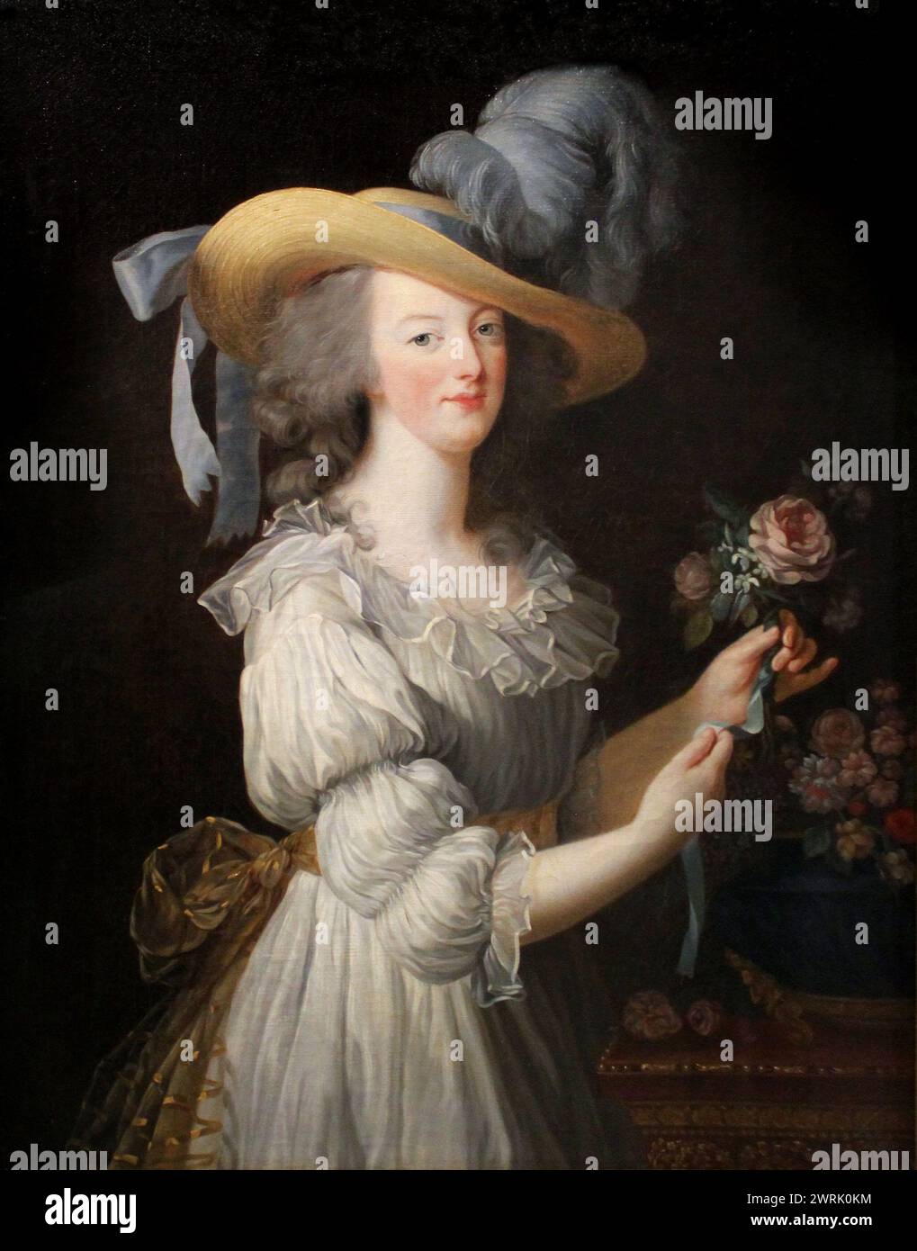 Marie Antoinette with a Rose, also known as Marie-Antoinette with the ...