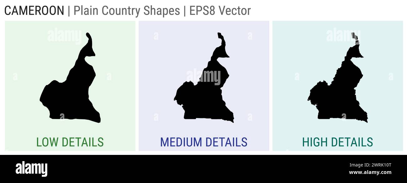 Maps of cameroon hi-res stock photography and images - Alamy