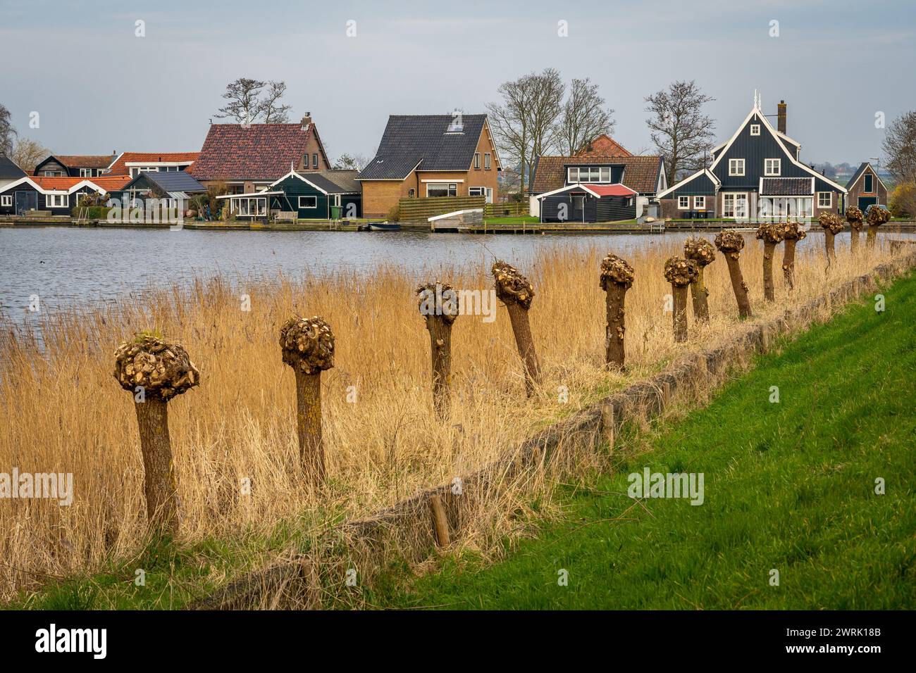 Dutch village of West-Graftdijk and the body of water known as Vuile ...
