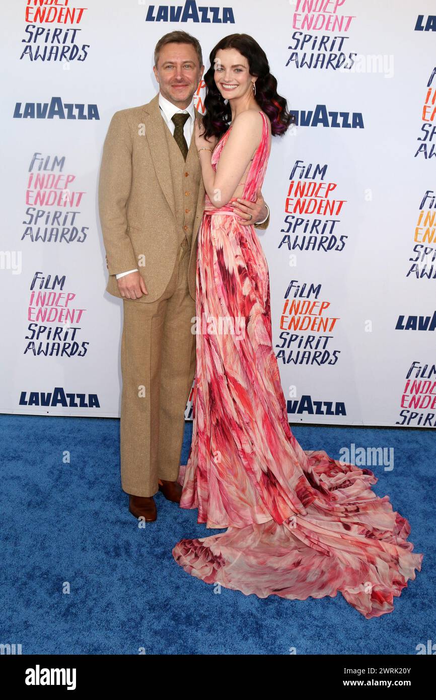 LOS ANGELES - FEB 25: Chris Hardwick, Lydia Hearst at the 2024 Film Independent Spirit Awards on ...