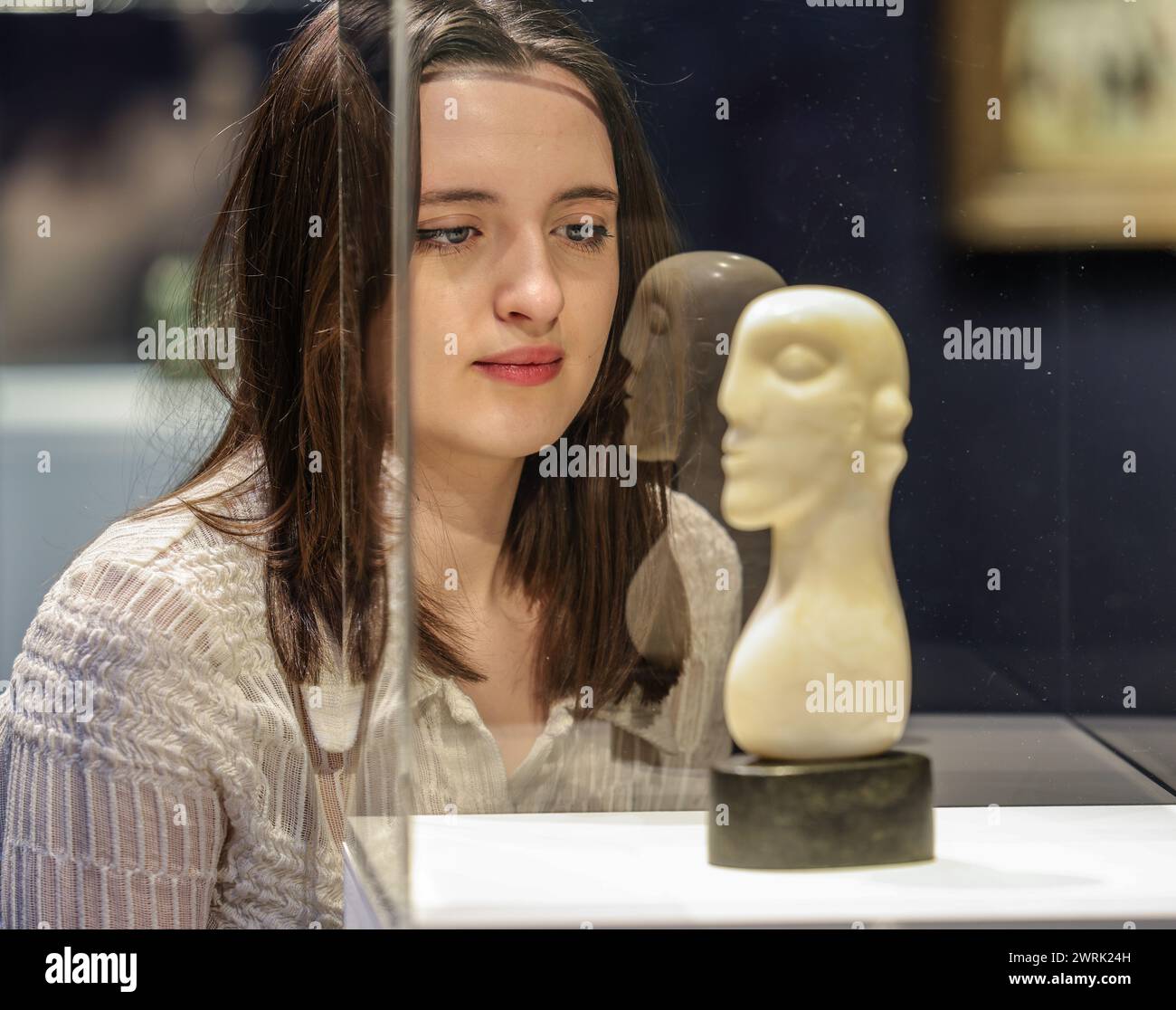 Christies, London 13 March 2024 Henry Moore, Head circa 1930, Est £ ...