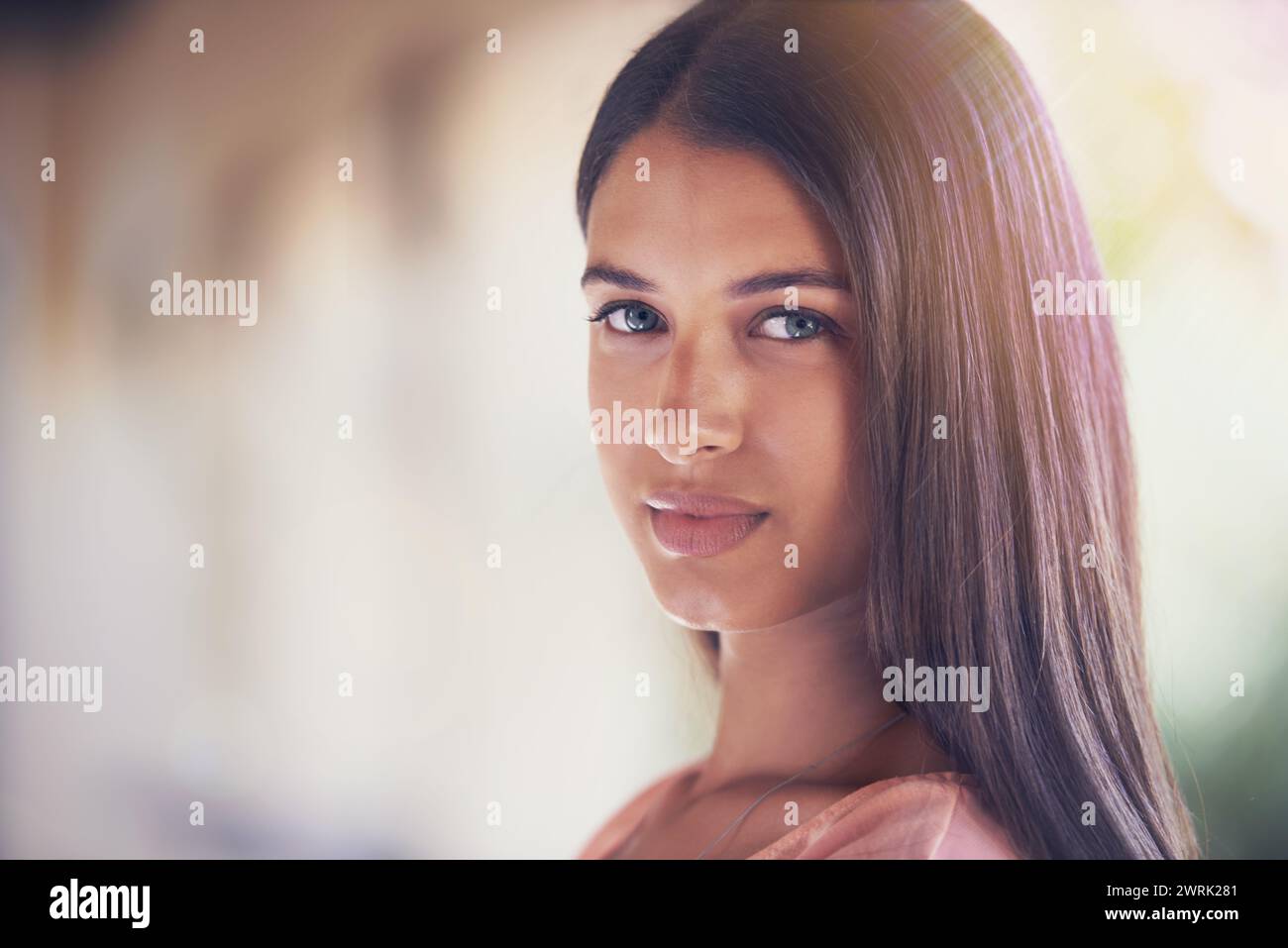 Campus, portrait or woman at beauty school for learning, study or skill ...