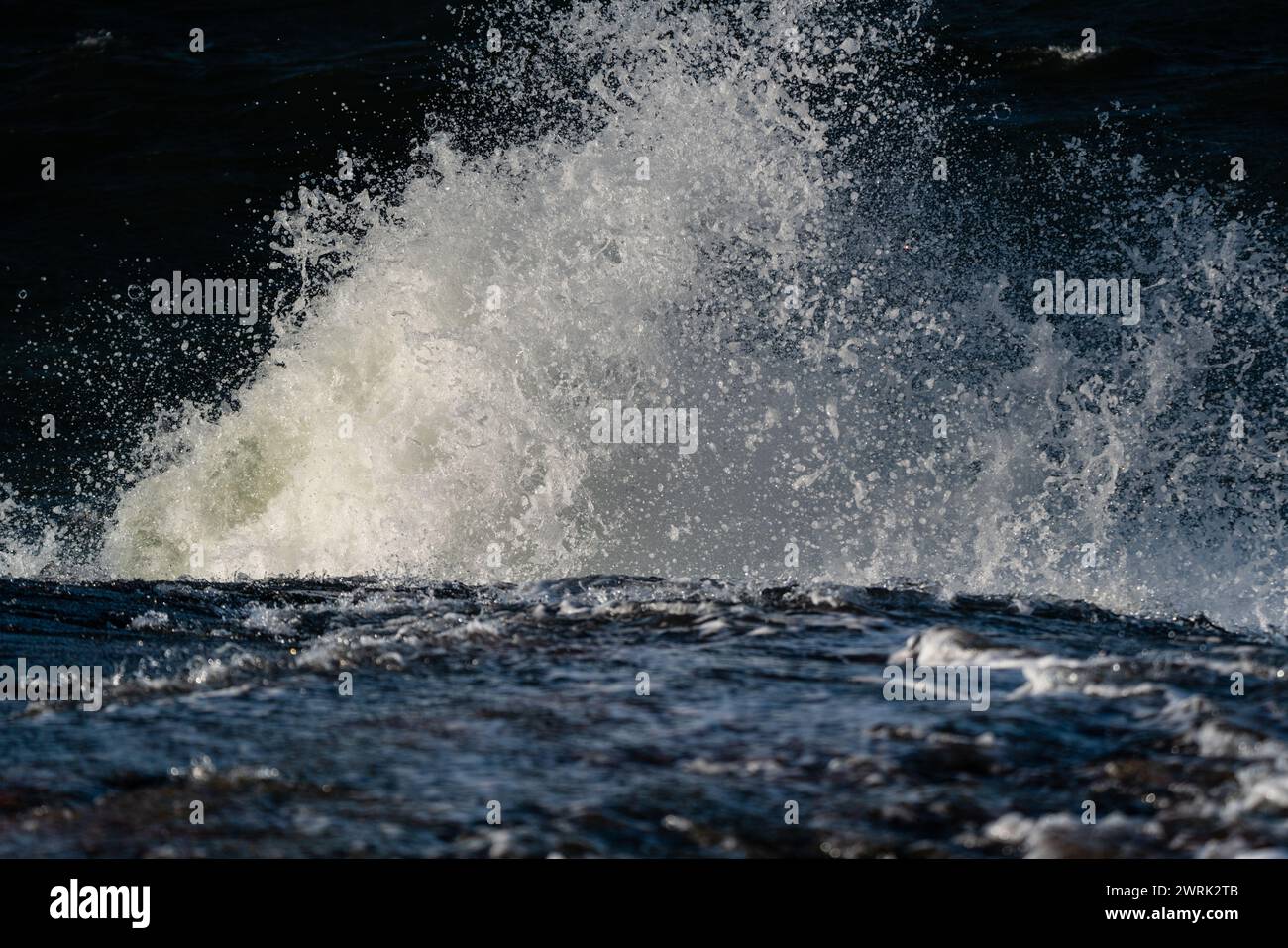 WHITE-CAPPING, TOP-BREAKING, WAVES, STORMY SEAS, BALTIC SEA: White ...