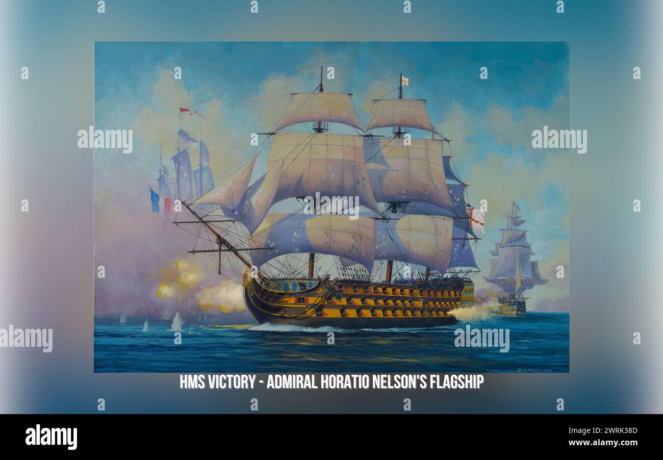 HMS Victory - Admiral Nelson's flagship, steeped in the glory of the ...