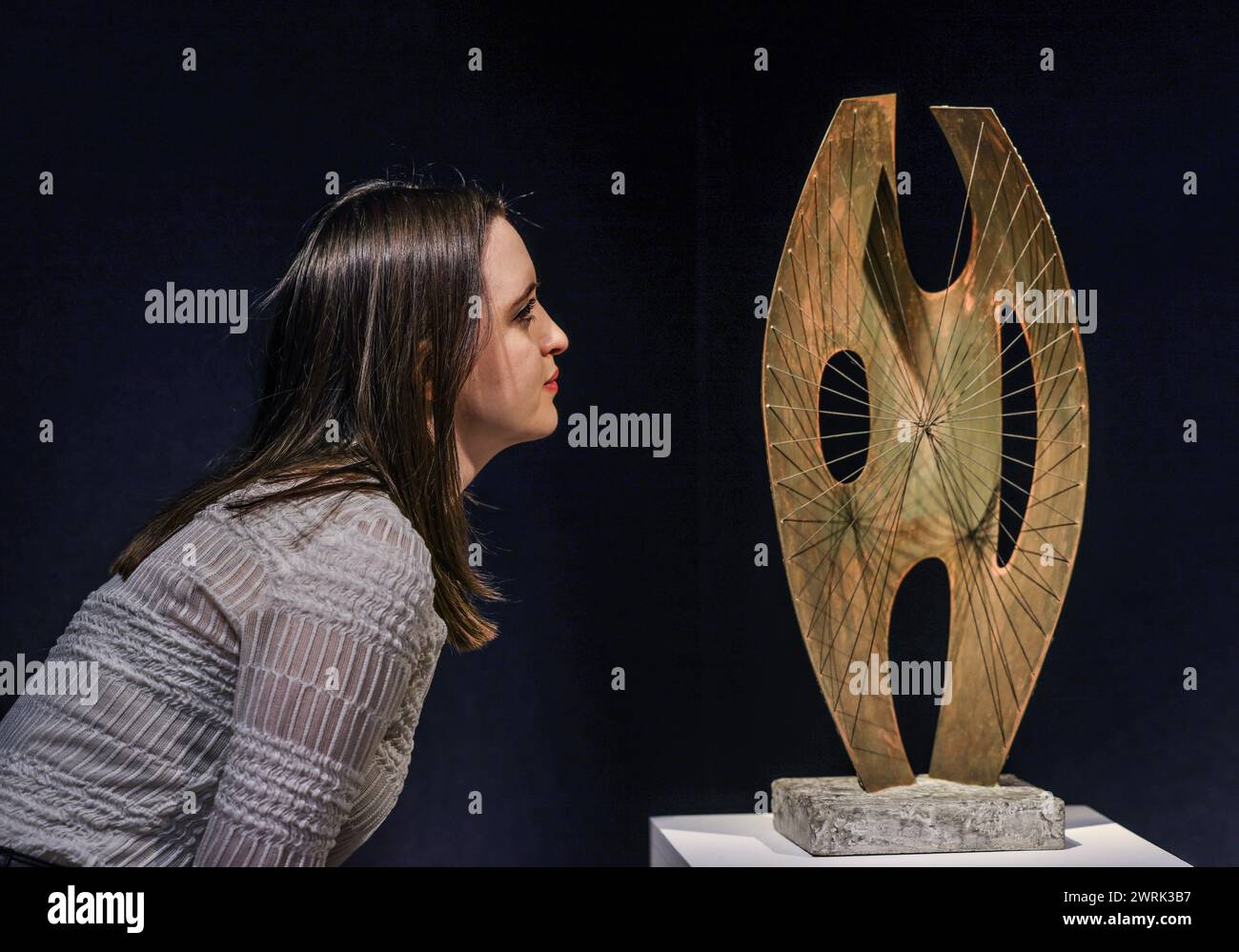 Christies, London 13 March 2024 Dame Barbara Hepworth Maquette for ...