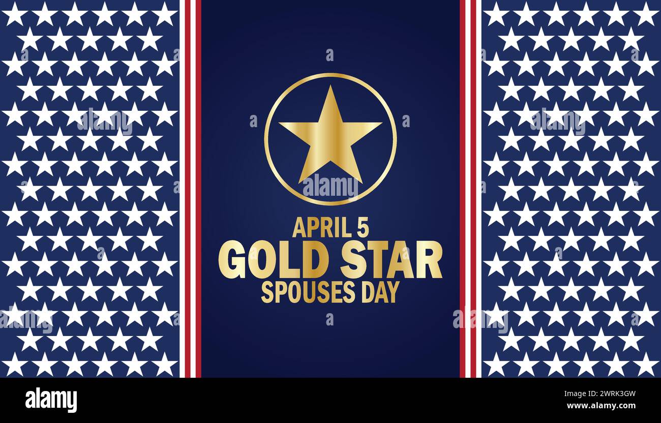 Gold Star Spouses Day. Holiday concept. Template for background, banner ...