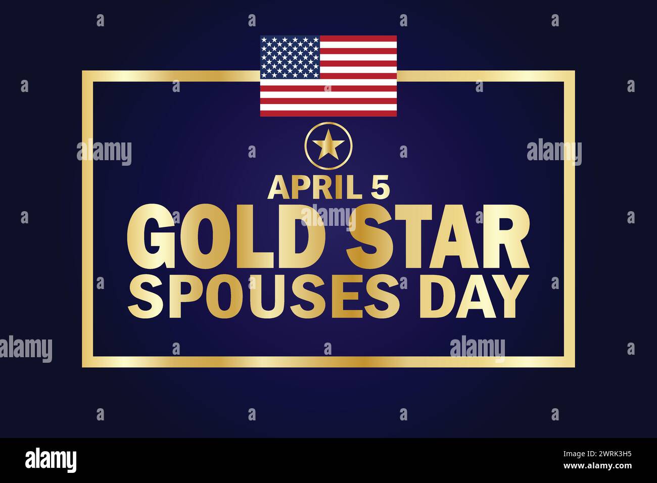 Gold Star Spouses Day wallpaper with shapes and typography. Gold Star ...