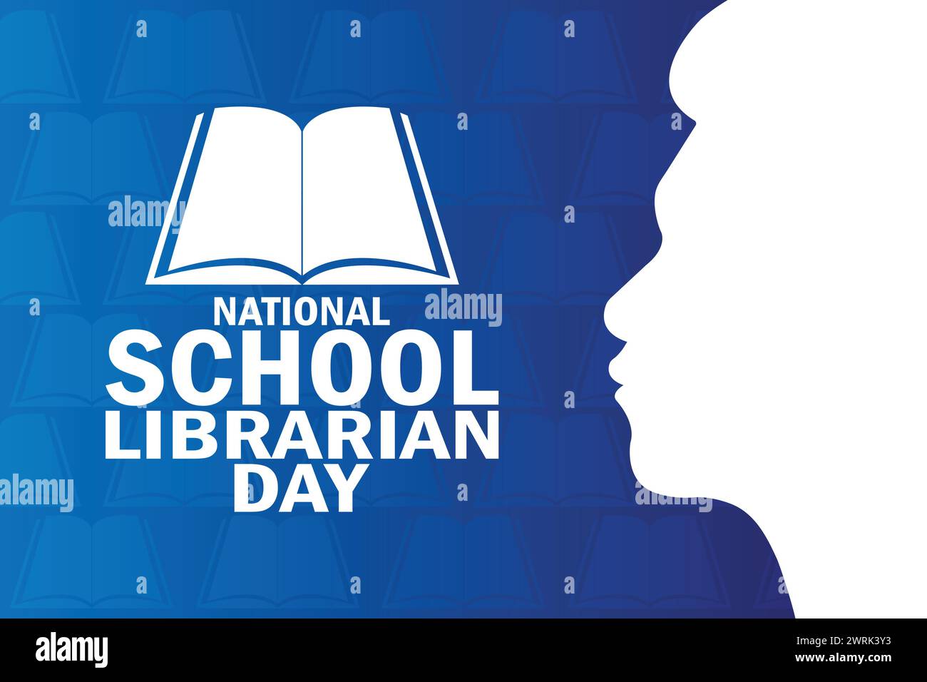 National School Librarian Day wallpaper with shapes and typography ...