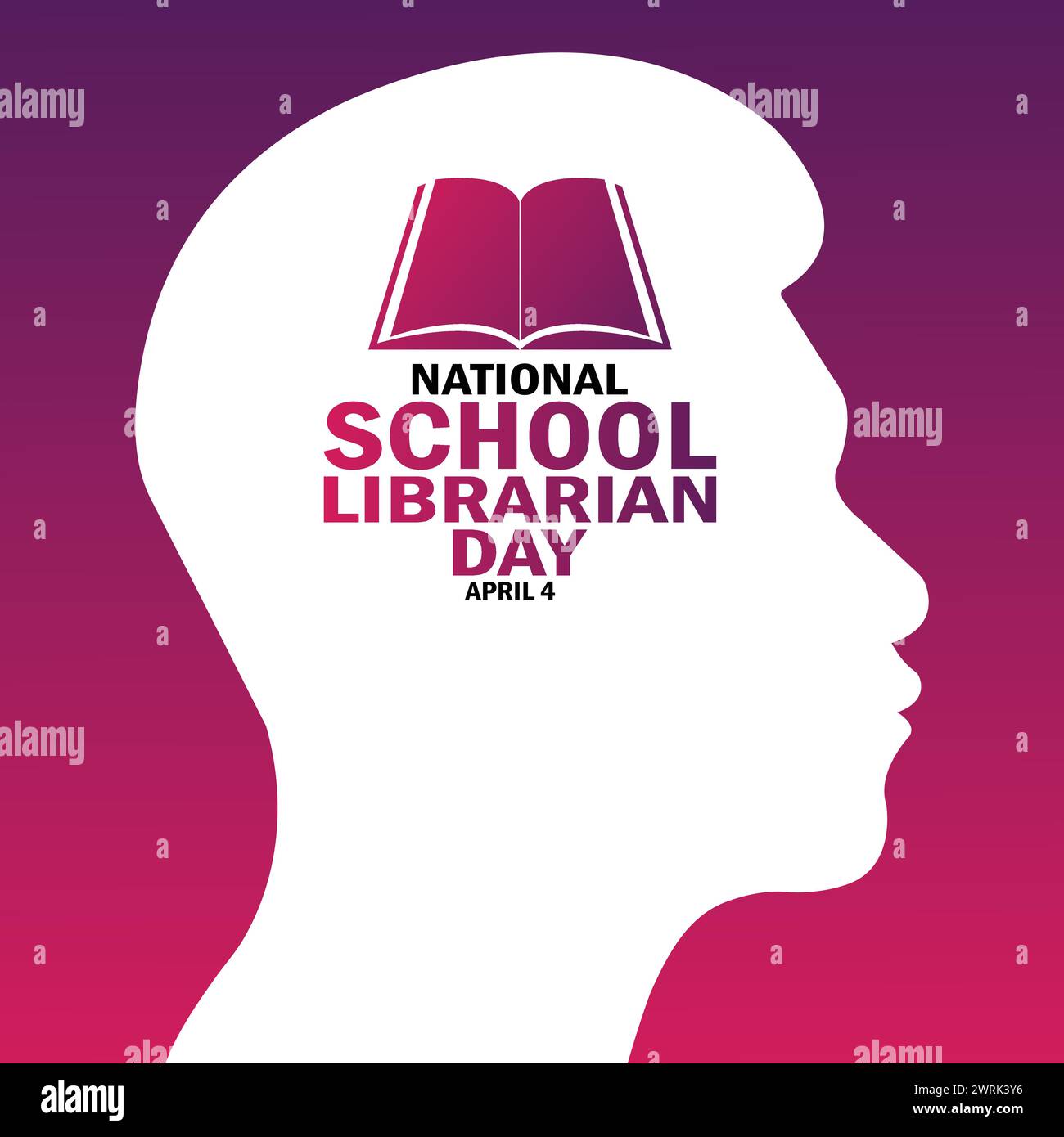 National School Librarian Day. Holiday concept. Template for background ...