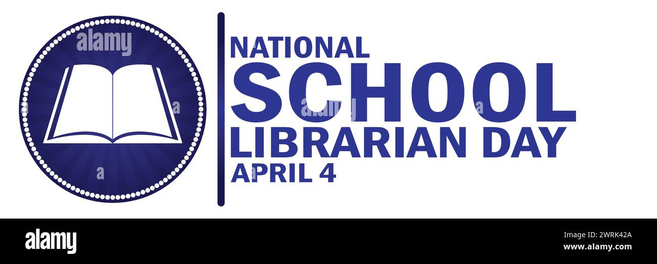 National School Librarian Day. Suitable for greeting card, poster and ...