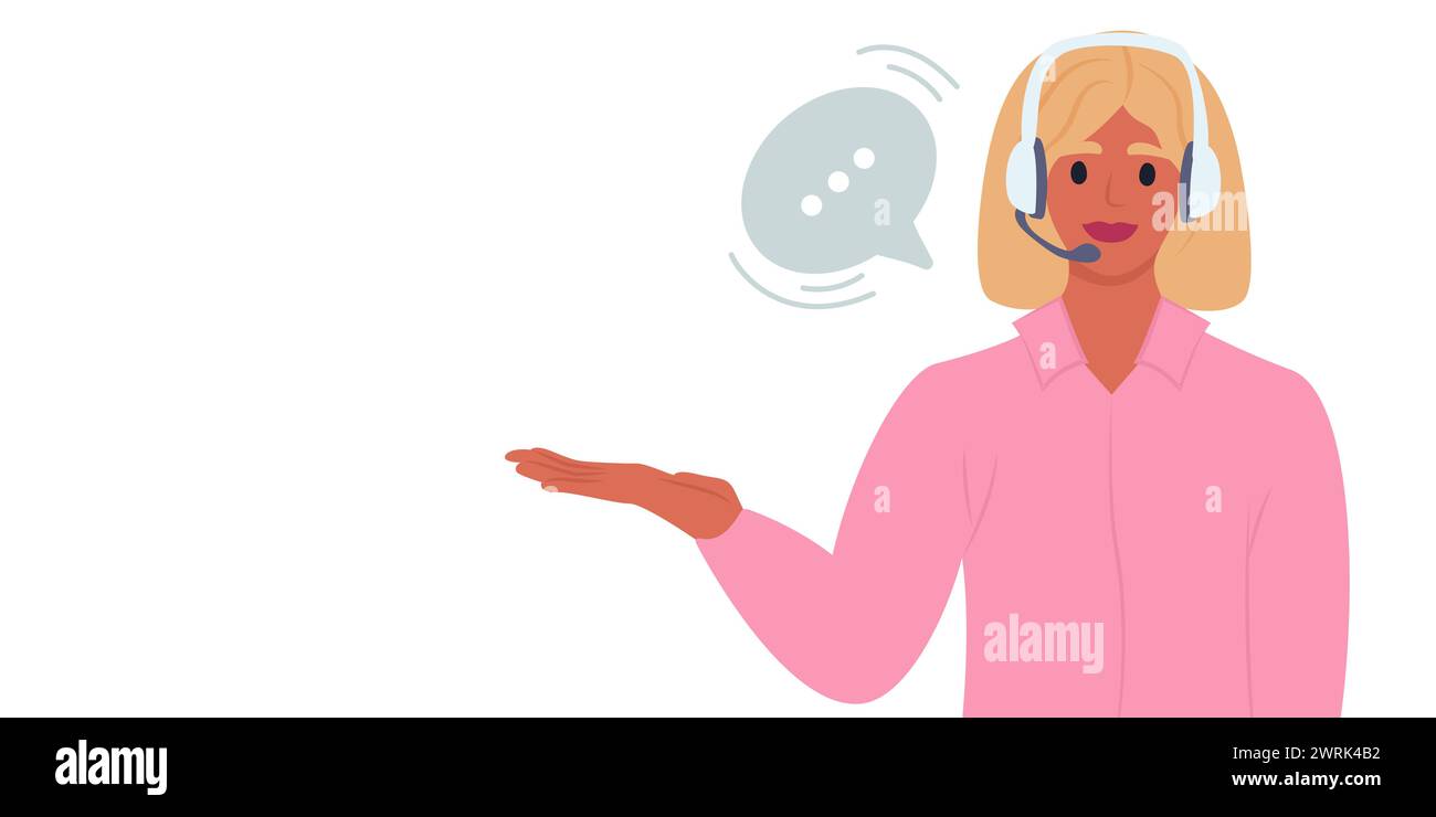 Business woman showing call Stock Vector Images - Alamy