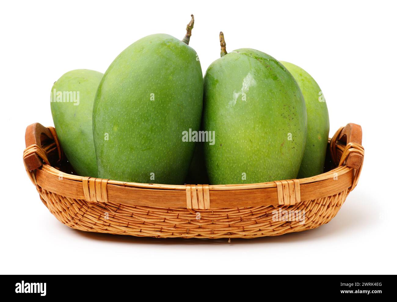 green mango on white background Stock Photo - Alamy