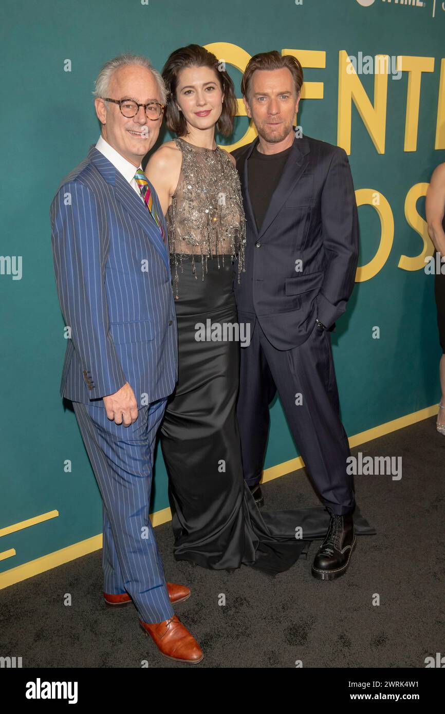 New York, United States. 12th Mar, 2024. (L-R) Amor Towles, Mary ...