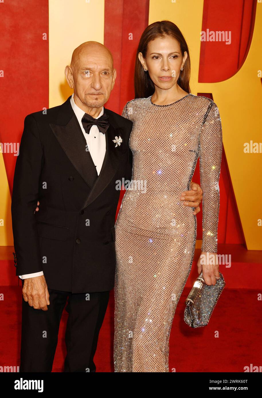 BEVERLY HILLS, CALIFORNIA - MARCH 10: (L-R) Ben Kingsley and Daniela ...