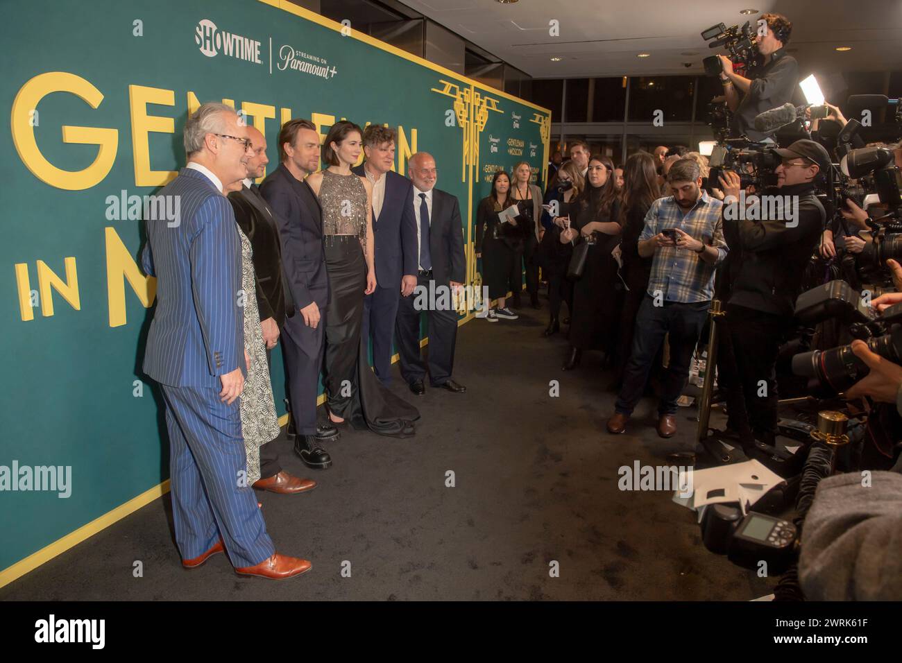New York, United States. 12th Mar, 2024. (L-R) Amor Towles, Sharon ...