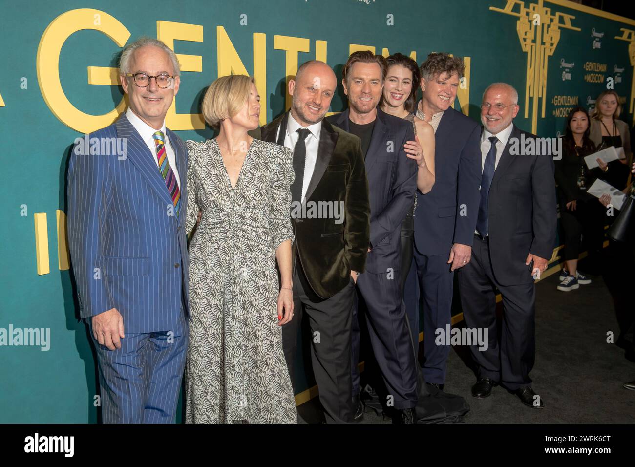 New York, United States. 12th Mar, 2024. (L-R) Amor Towles, Sharon ...